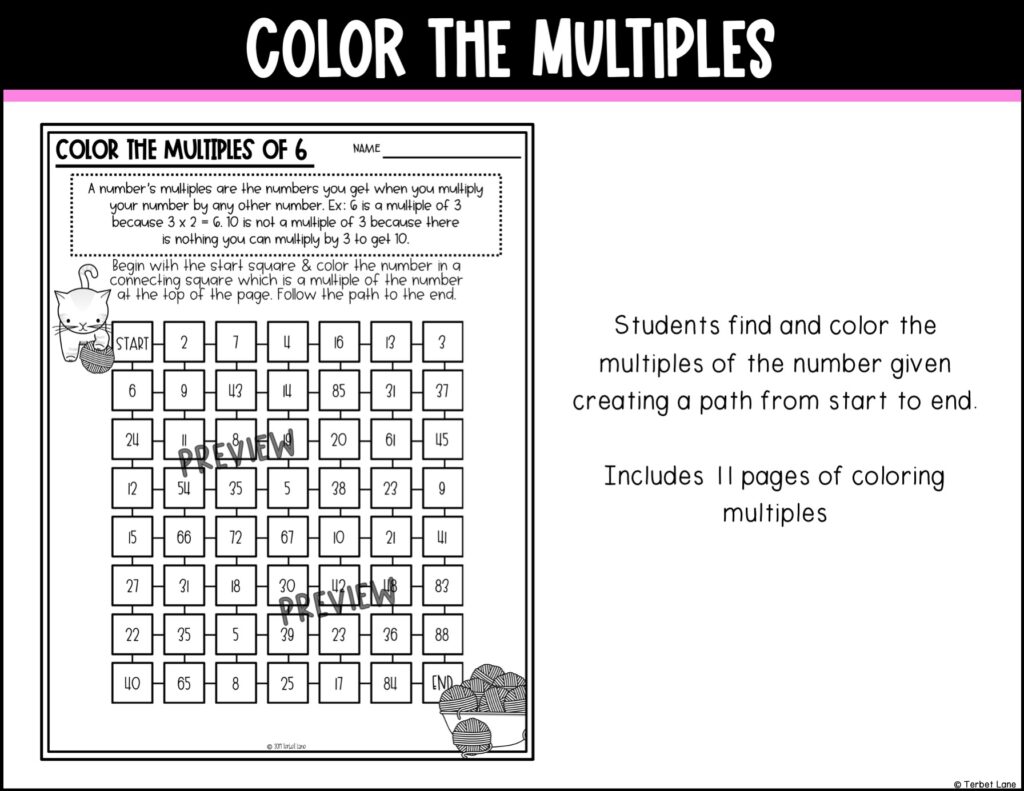 Factors and Multiples Activity Pages | Made By Teachers