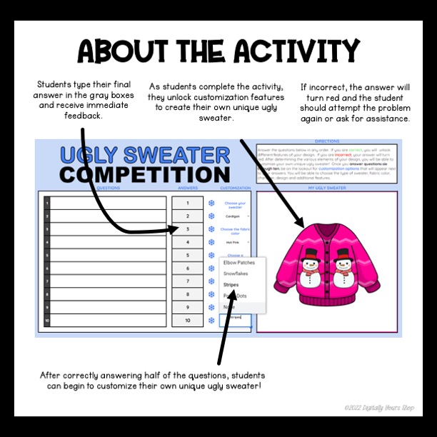 Percent Change Holiday - Christmas - Winter Digital Activity for Google ...