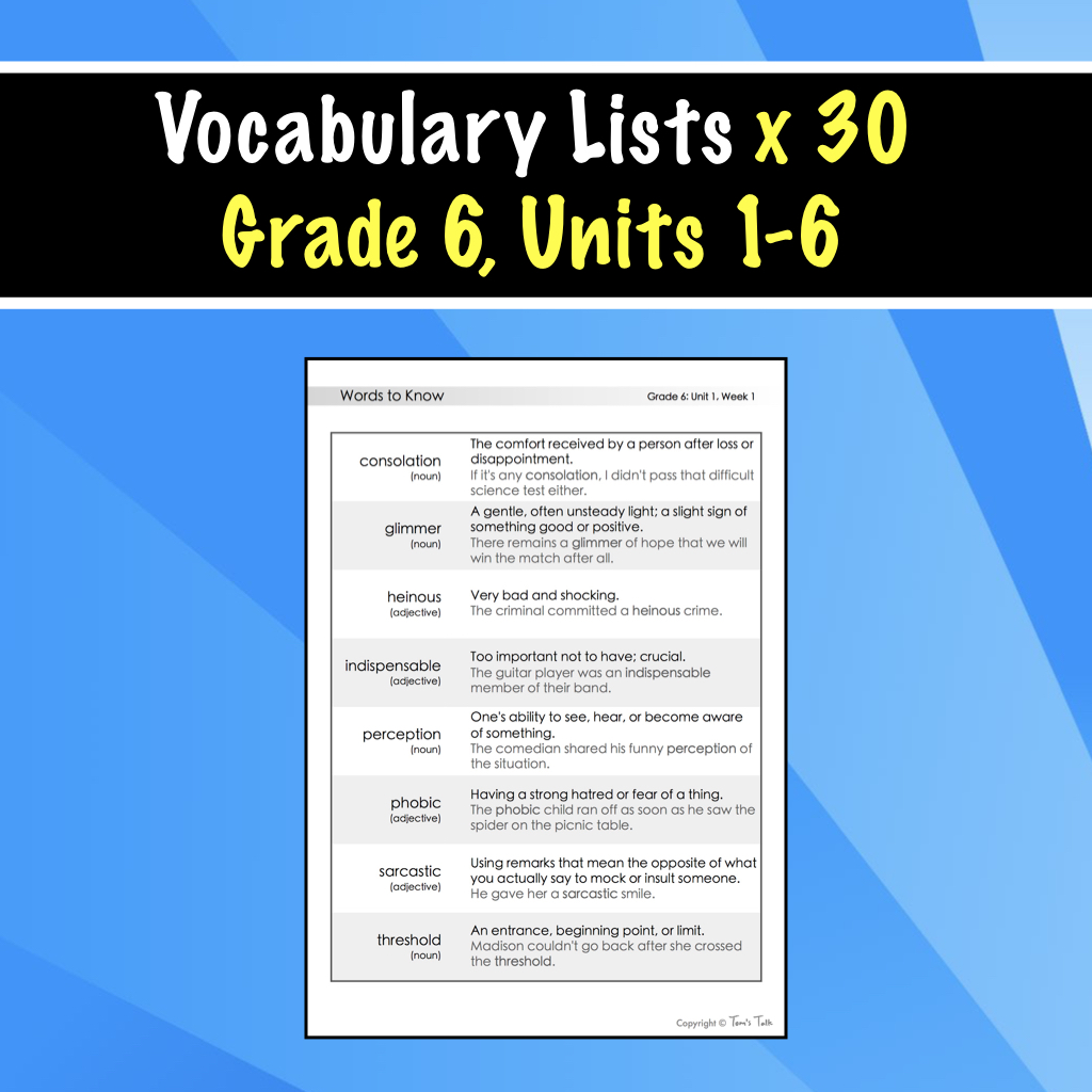 Grade 6 McGraw Hill Reading Wonders Words To Know Word List Test grade-6-mcgraw-hill-reading-wonders-words-to-know-word-list-test