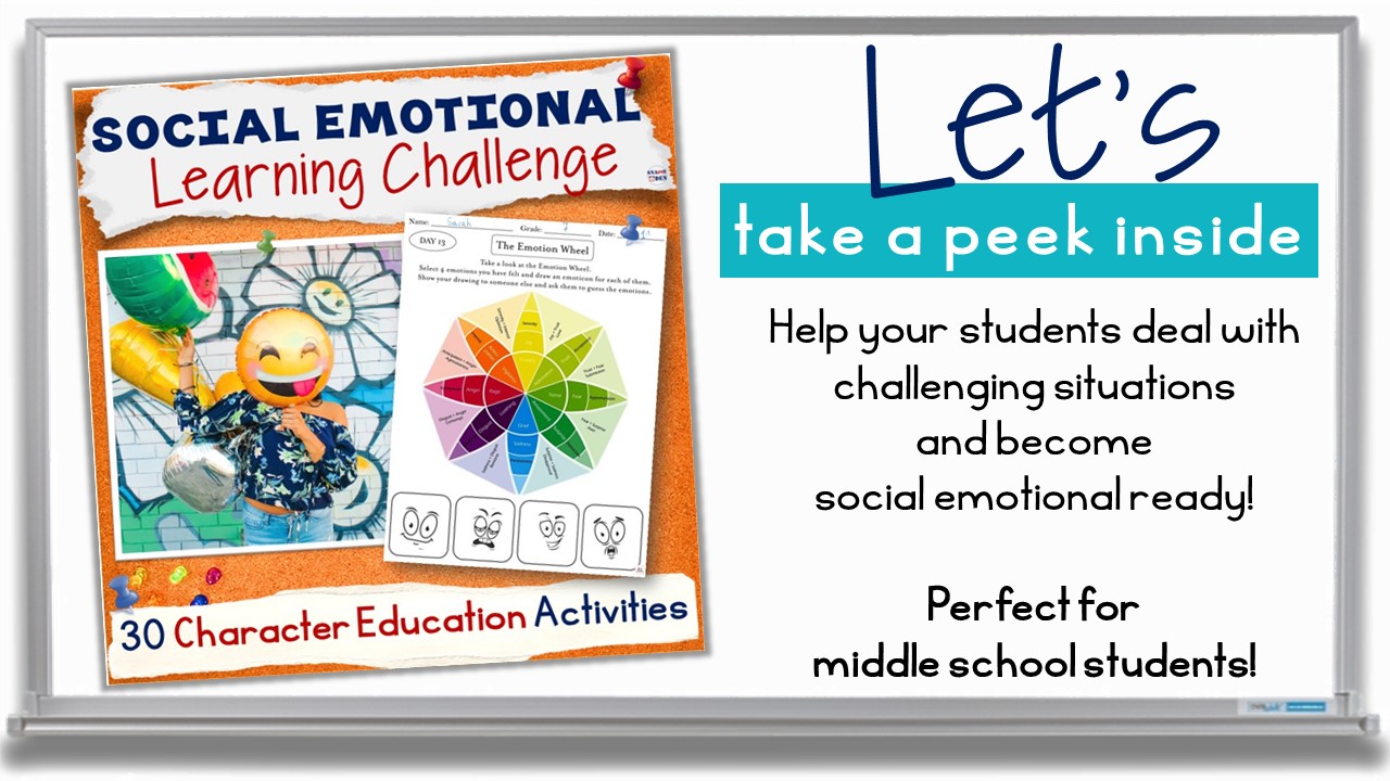 Social Emotional Learning Activities For Middle School 30 Days Social Emotional Learning Activities For Middle School 30 Days