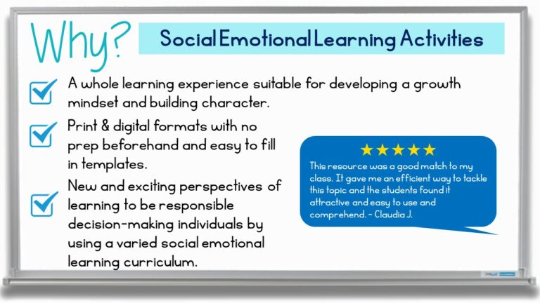Social Emotional Learning Activities for Middle School - 30 Days ...