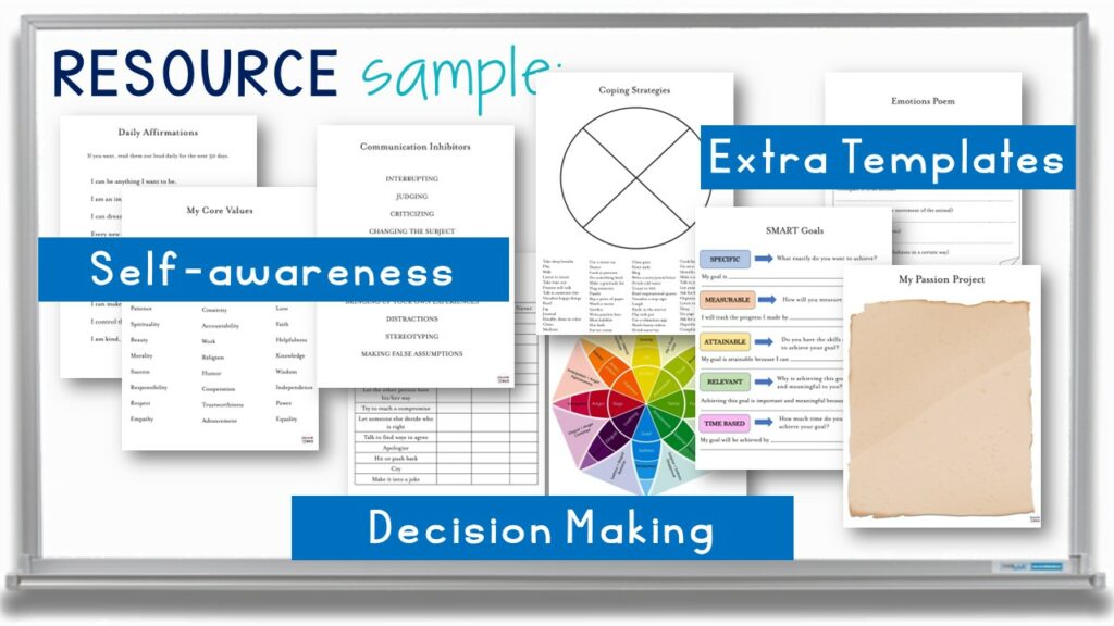 Social Emotional Learning Activities for Middle School - 30 Days ...