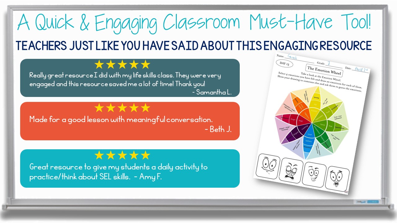 Social Emotional Learning Activities for Middle School - 30 Days ...