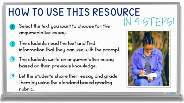 Argumentative Essay Writing Prompts: Text Based Topics with Grading ...