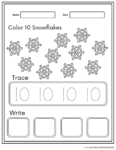 Winter Number 1-20 Tracing and Writing Worksheets Activities | Made By ...