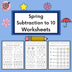 Spring Subtraction 1-10 Worksheets | Made By Teachers