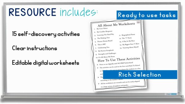 Getting To Know You Activities - All About Me Worksheets - SEL ...