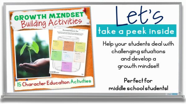 Growth Mindset Activities for Middle School Students - Fun SEL ...