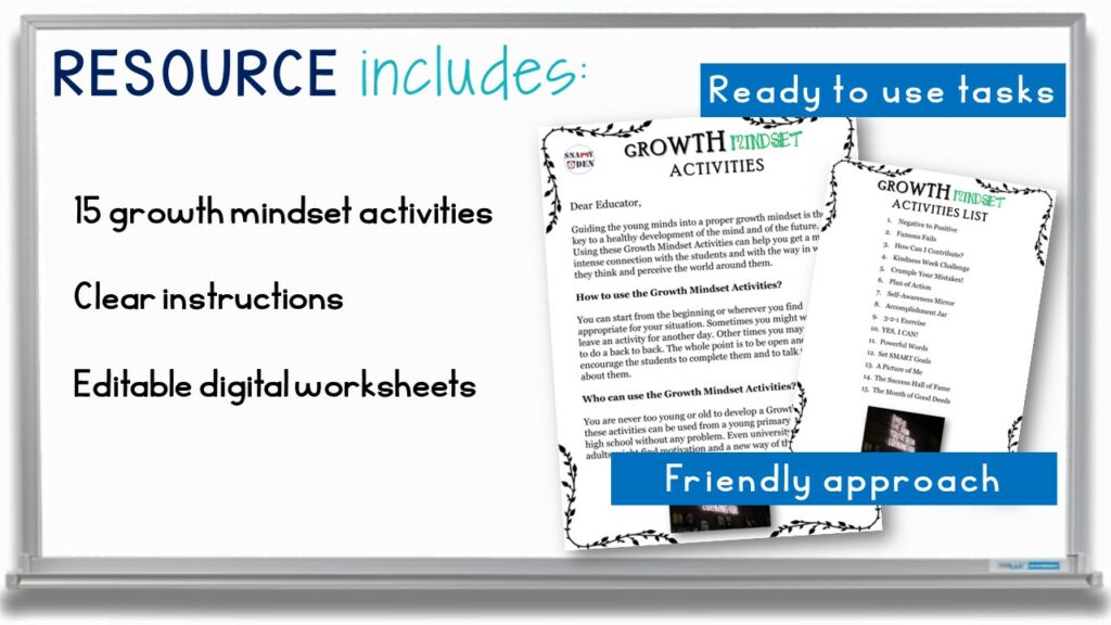 Growth Mindset Activities for Middle School Students - Fun SEL ...