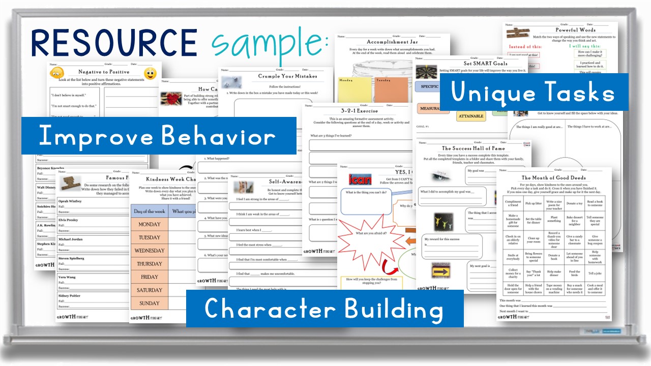 Growth Mindset Activities for Middle School Students - Fun SEL ...