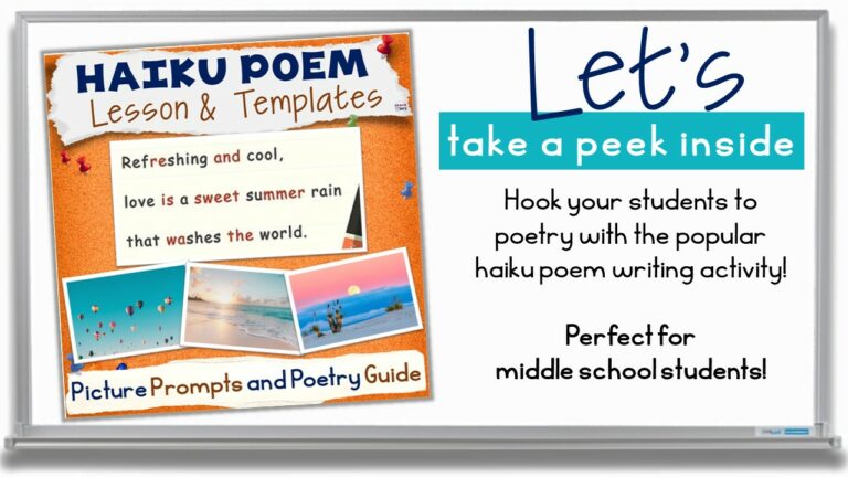 Haiku Poetry Lesson - How to Write A Haiku Poem Guide and Picture ...