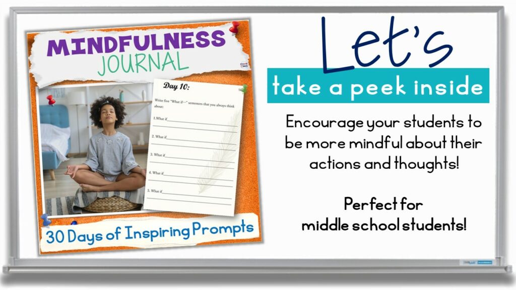 Mindfulness Journal - 30 Days of Inspiring Writing Prompts PRINT ...