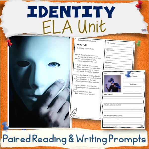 Identity Unit - Bell Ringers, Paired Reading Activities, Writing ...