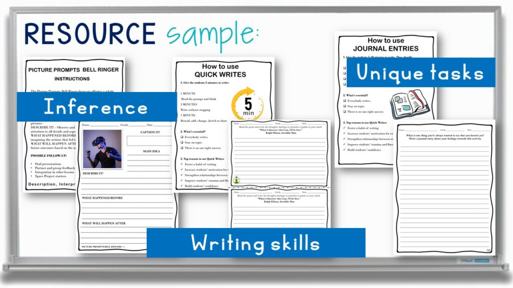 Identity Unit - Bell Ringers, Paired Reading Activities, Writing ...