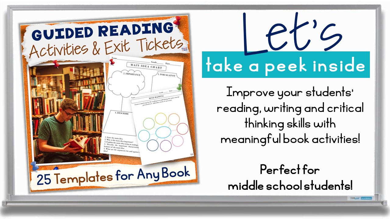 Guided Reading Activities and Exit Tickets Templates for Any Book PRINT ...