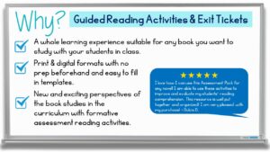 Guided Reading Activities and Exit Tickets Templates for Any Book PRINT ...