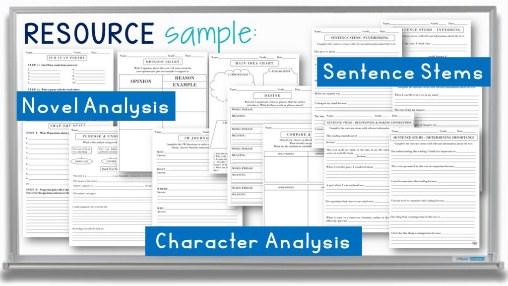Guided Reading Activities and Exit Tickets Templates for Any Book PRINT ...
