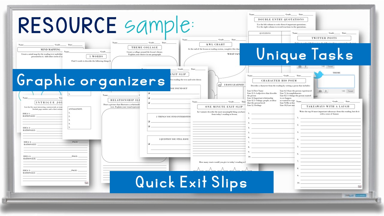 Guided Reading Activities and Exit Tickets Templates for Any Book PRINT ...