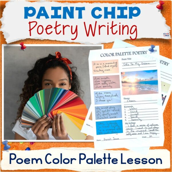 Poetry Writing Paint Chip Lesson - Poem Color Palette Activity PRINT ...