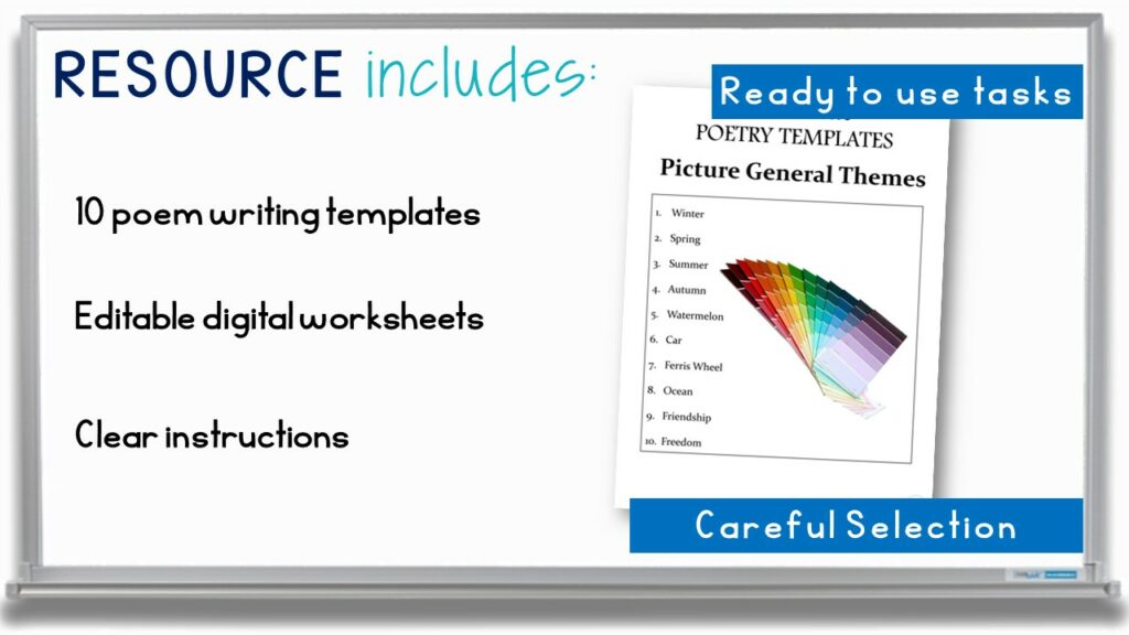 Poetry Writing Paint Chip Lesson - Poem Color Palette Activity PRINT ...