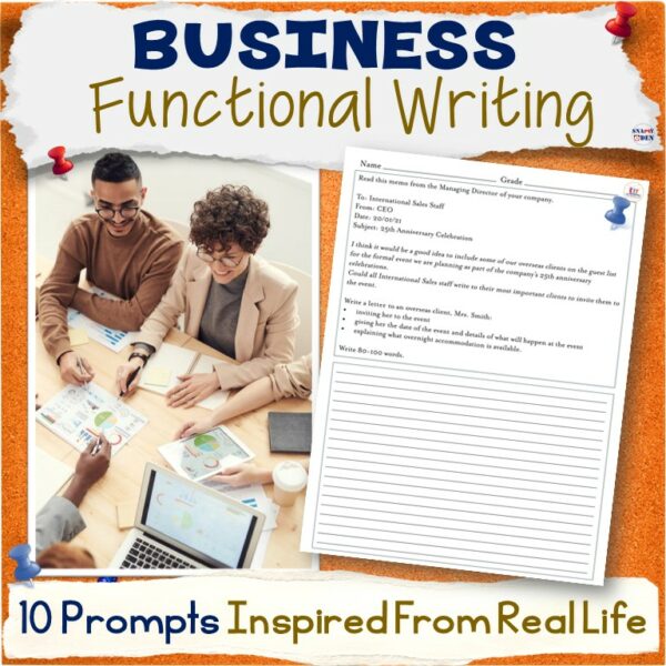 Business Writing Prompts and Real World Functional Tasks PRINT-DIGITAL ...