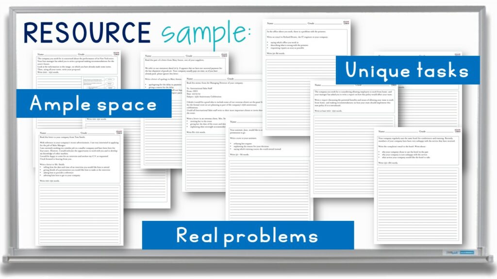 Business Writing Prompts and Real World Functional Tasks PRINT-DIGITAL ...