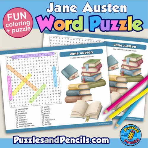 Autism Awareness Word Search Puzzle Activity Page and Coloring ...