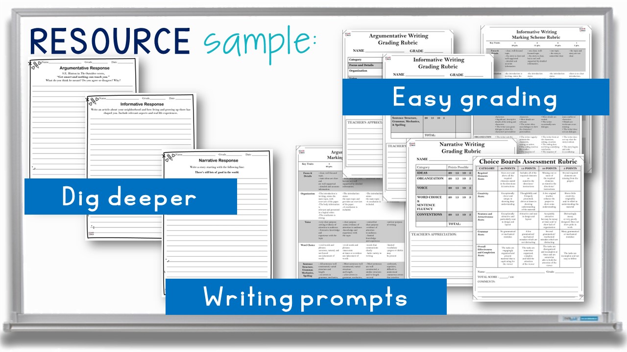 Outsider Unit - Paired Reading, Writing Prompts - The Outsiders by S.E ...