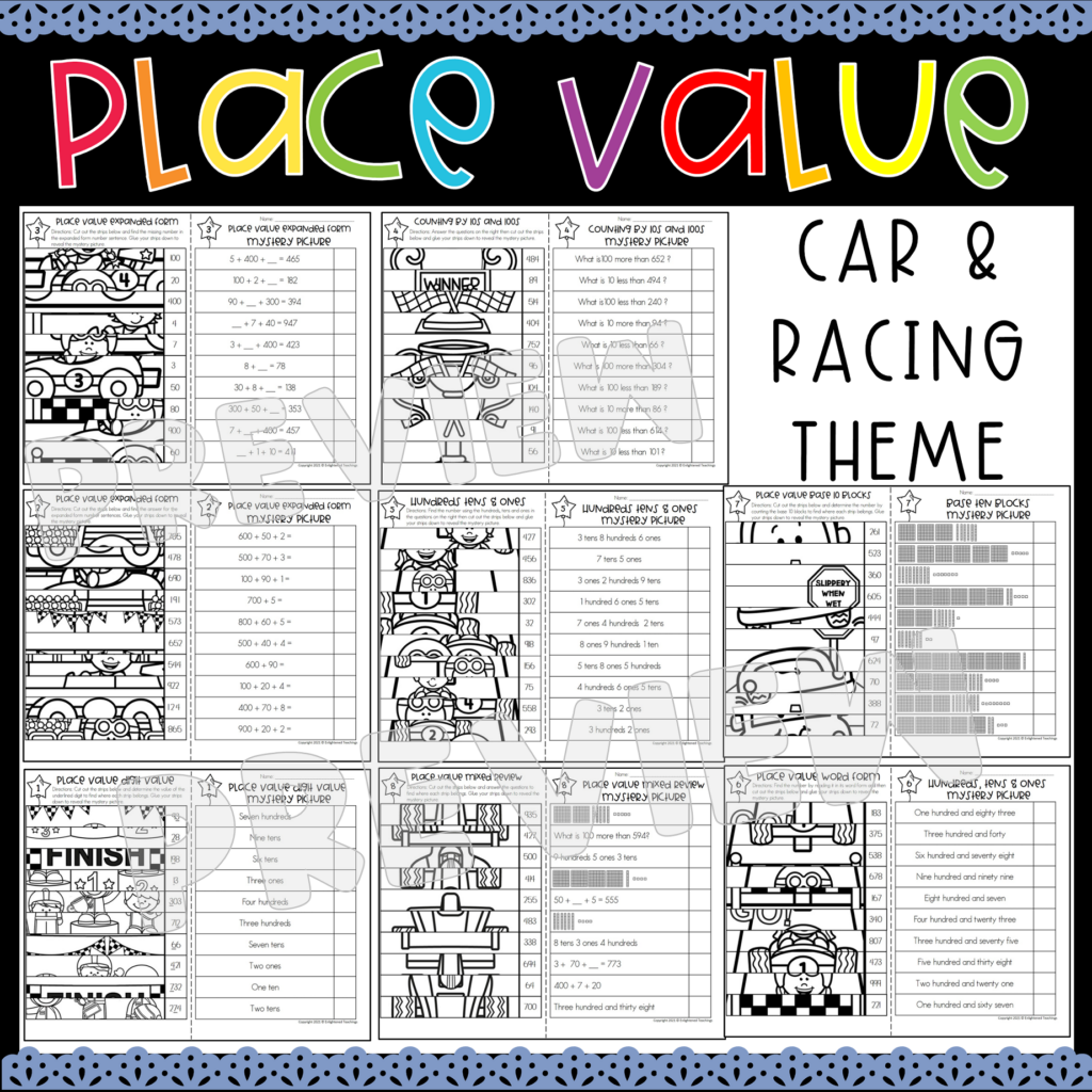 Place Value Mystery Puzzles Activity Place Value Strip Puzzles | Made ...