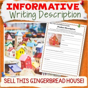 Christmas Writing Activities - Sell This Gingerbread House - Product ...