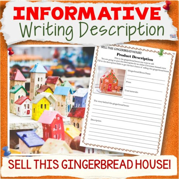 Christmas Writing Activities - Sell This Gingerbread House - Product ...