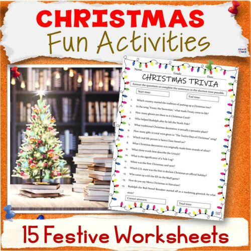 Christmas Fun Activities - Winter Holiday Worksheets, Tasks, Crafts ...