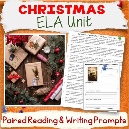 Christmas Unit - Bell Ringers, Paired Reading Activities, Writing ...