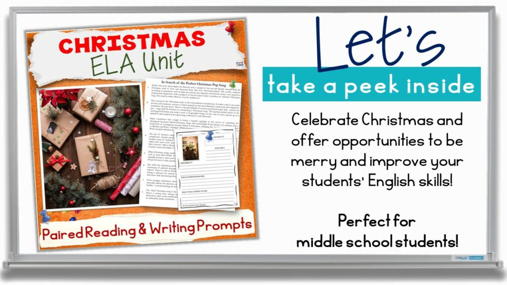 Christmas Unit - Bell Ringers, Paired Reading Activities, Writing ...