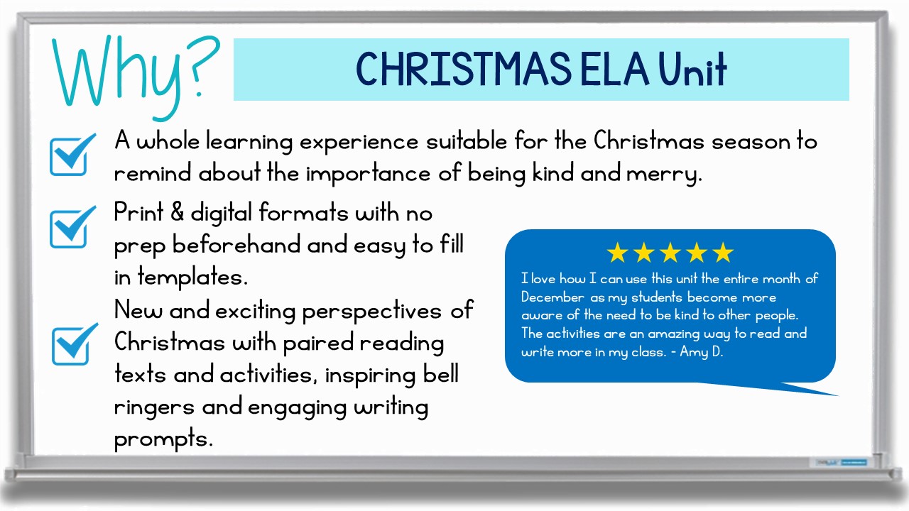 Christmas Unit - Bell Ringers, Paired Reading Activities, Writing ...