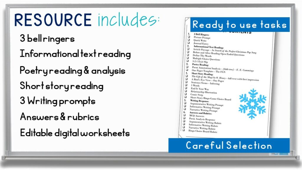 Christmas Unit - Bell Ringers, Paired Reading Activities, Writing ...