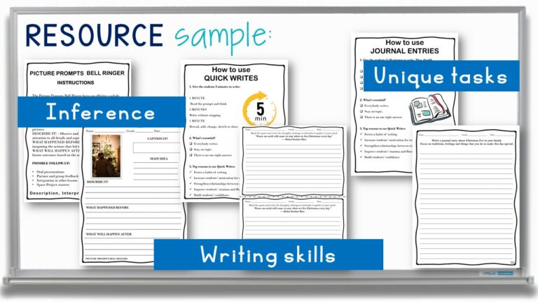 Christmas Unit - Bell Ringers, Paired Reading Activities, Writing ...