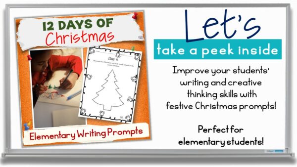 12 Days of Christmas Writing Prompts - Elementary Warm-Up Activities ...
