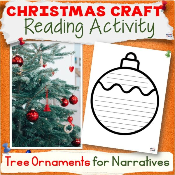 Christmas Craft Reading Activity - Tree Ornaments for Any Novel or ...