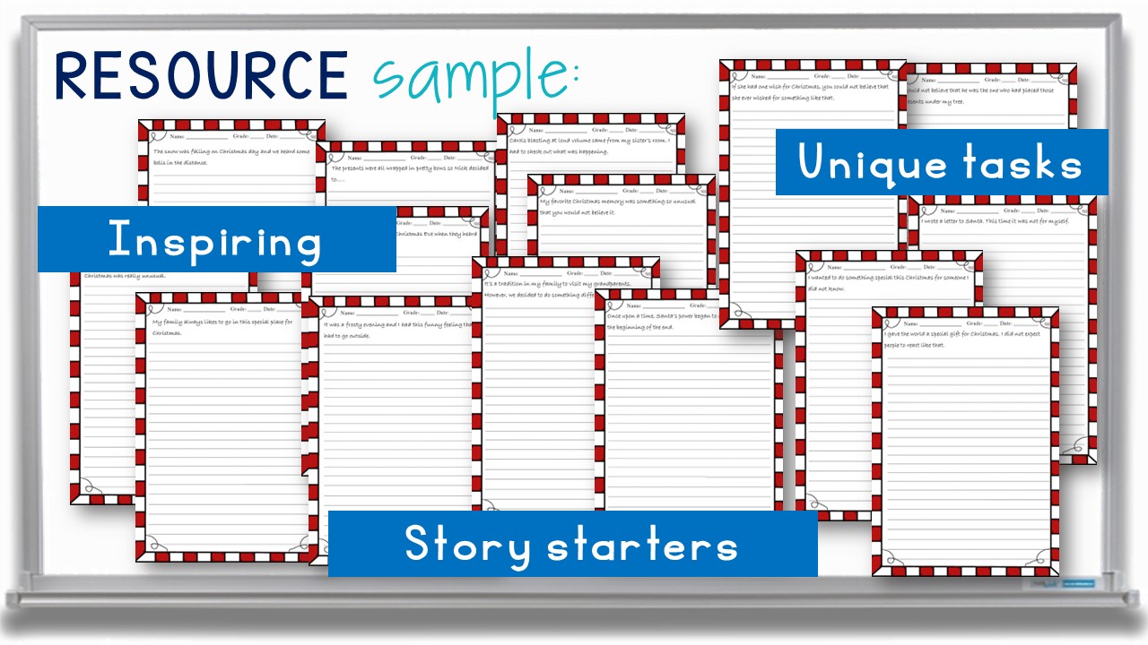 Christmas Narrative Writing Activities - Story Prompts Starters and ...