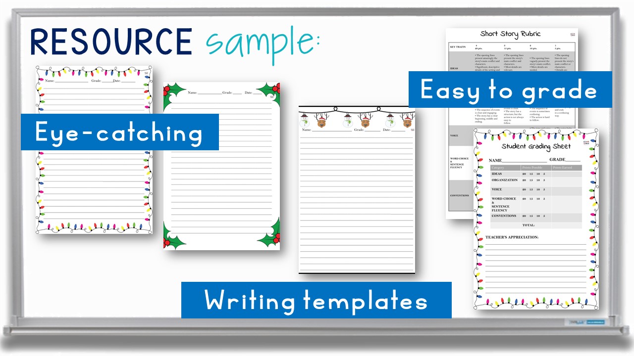 Christmas Story Writing Activities - Narrative Prompts Starters and ...
