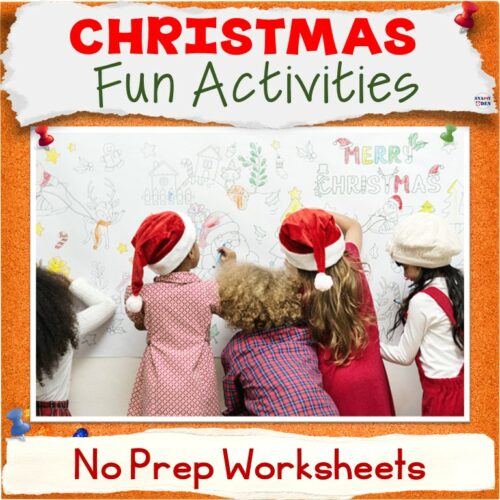Christmas Activities - Fun NO PREP Quick Worksheets PRINT-DIGITAL ...