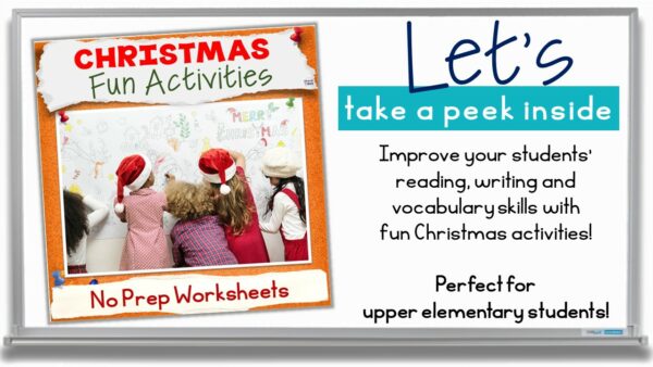 Christmas Activities - Fun NO PREP Quick Worksheets PRINT-DIGITAL ...