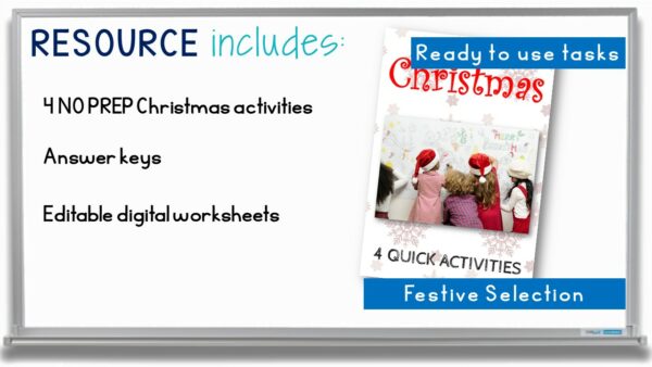 Christmas Activities - Fun NO PREP Quick Worksheets PRINT-DIGITAL ...