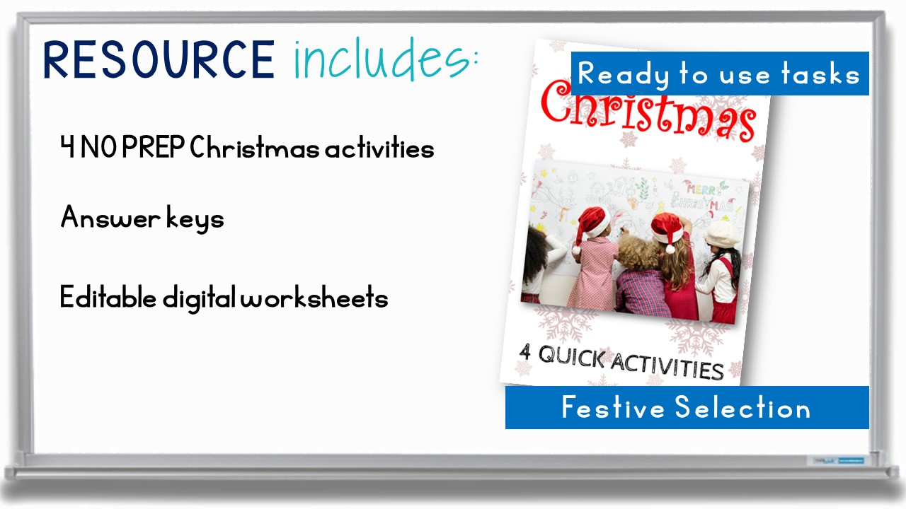 Christmas Activities - Fun NO PREP Quick Worksheets PRINT-DIGITAL ...