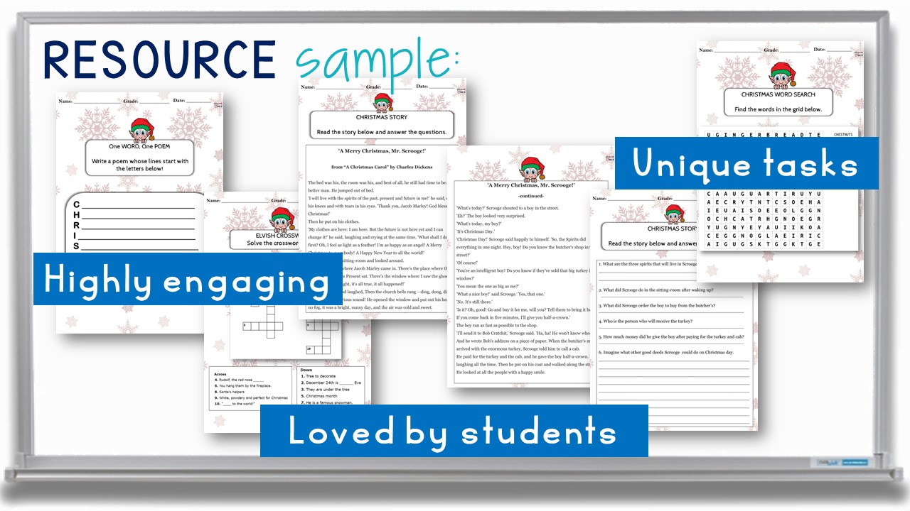 Christmas Activities - Fun NO PREP Quick Worksheets PRINT-DIGITAL ...