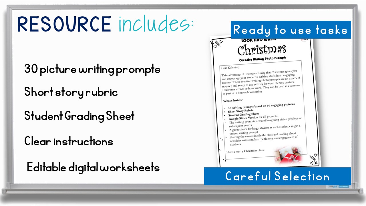 Christmas Picture Writing Prompts Inspired by Festive Photos PRINT ...