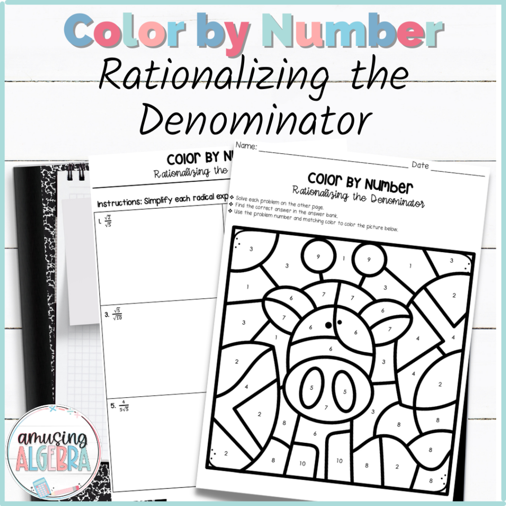 Rationalizing the Denominator Coloring Activity | Made By Teachers
