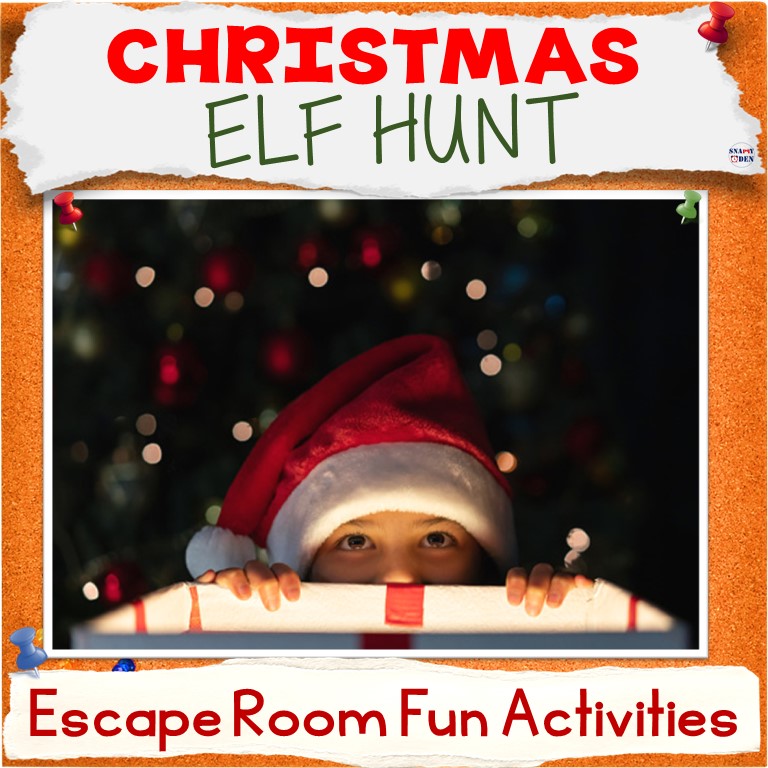 Christmas Escape Room Activities - Elf Hunt Game PRINT-DIGITAL - Made ...
