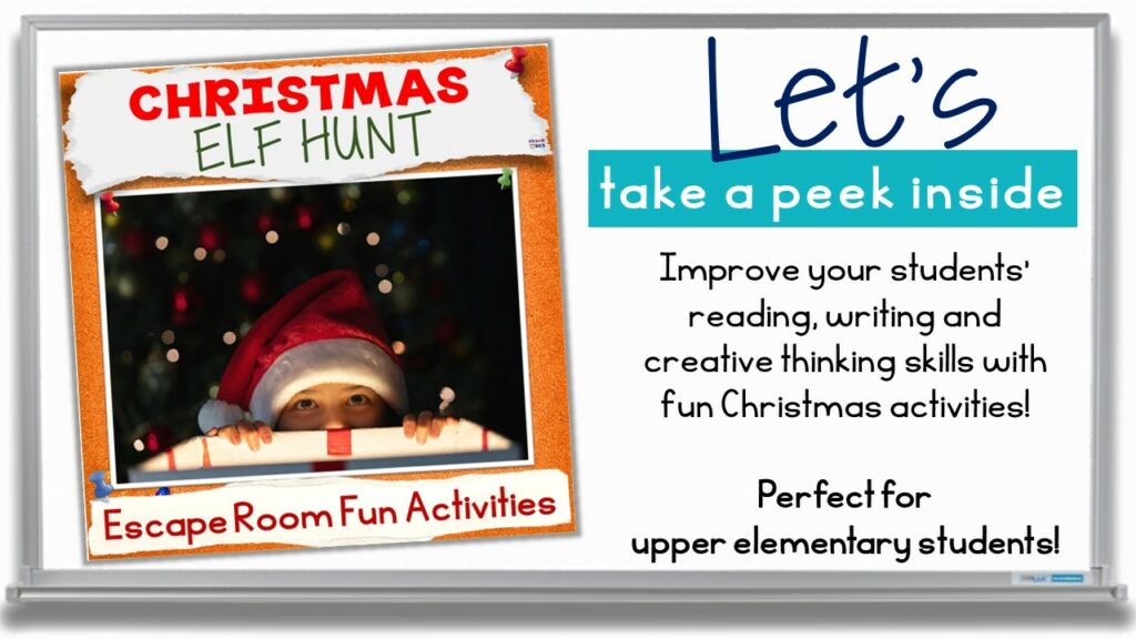Christmas Escape Room Activities - Elf Hunt Game PRINT-DIGITAL | Made ...